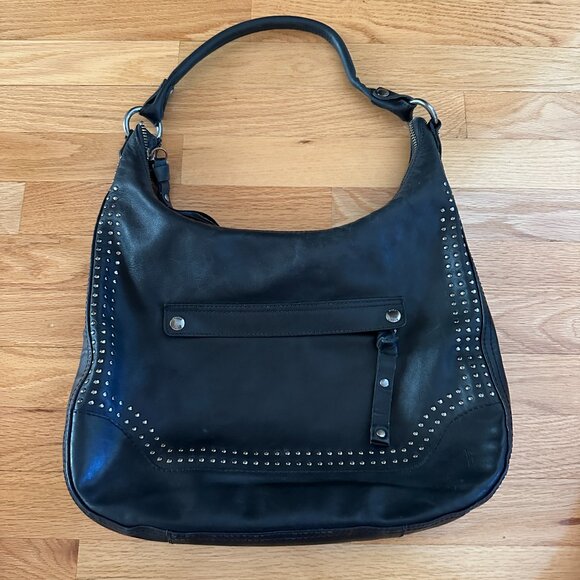 Frye | Bags | Frye Melissa Black Leather Shoulder Bag | Poshmark
